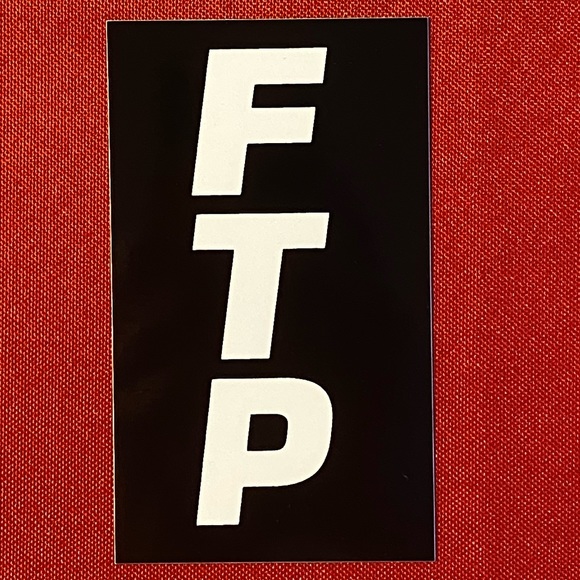 FTP | Accessories | Ftp Vertical Logo Sticker | Poshmark